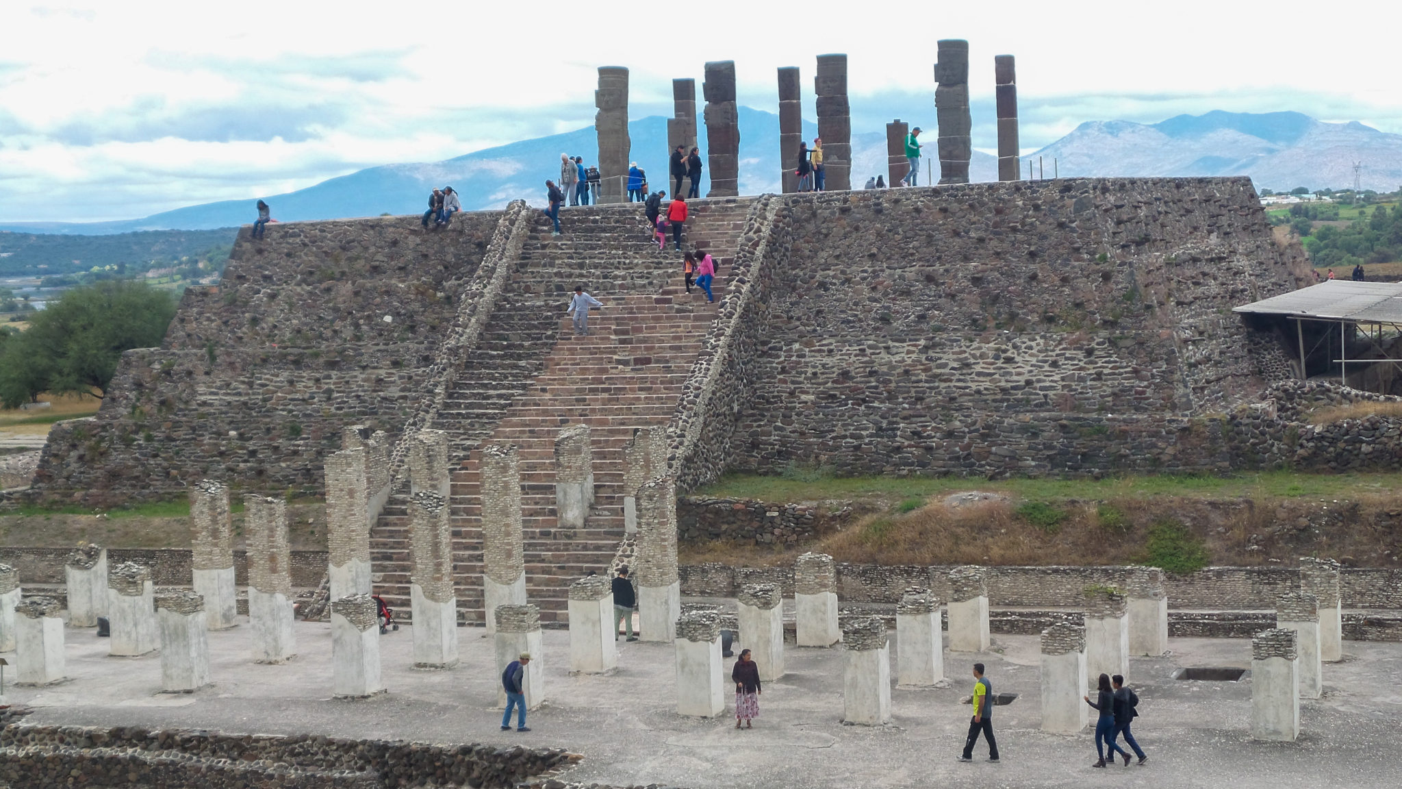 Os Atlantes de Tula de Allende, no México